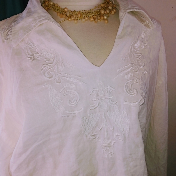 prestige | Shirts | Royal Prestige Xl Long Linen Shirt | Poshmark
